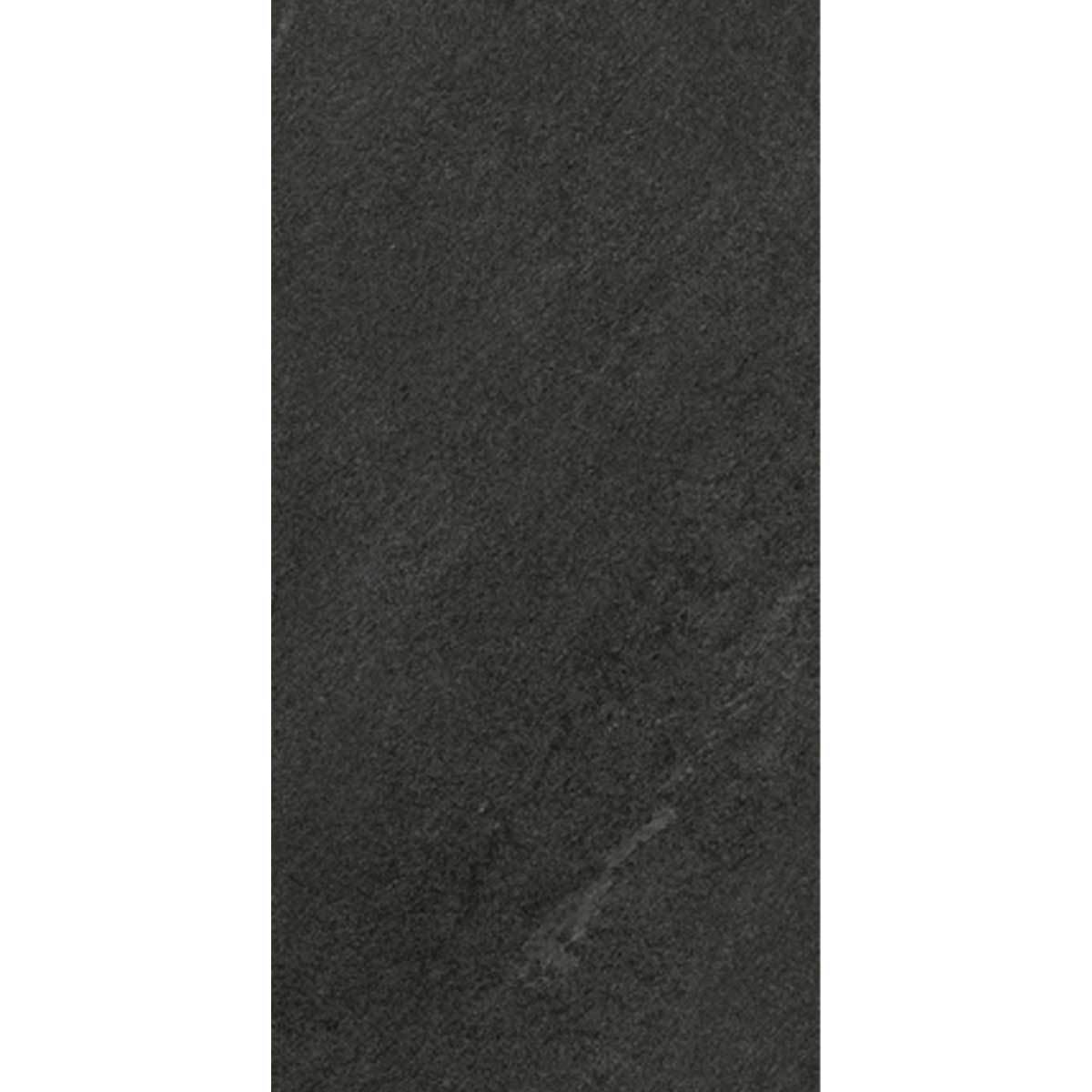Nightfall Black - Matte Finish Porcelain Tile with Slate Look